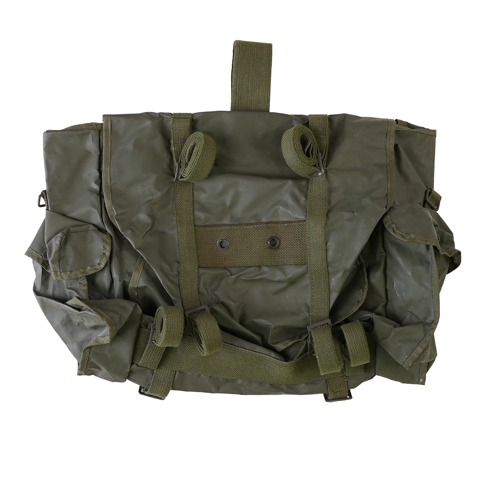 Issued Belgian OD Small Vinyl Rucksack – Americana Pipedream Apparel