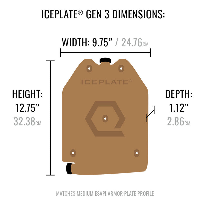 ICEPLATE® Gen 3 Plate Carrier Water Bladder (52.4 oz. / 1550ml ...